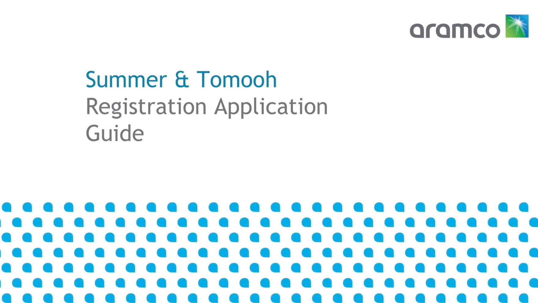 Summer Training Program & Tomooh Program | Aramco