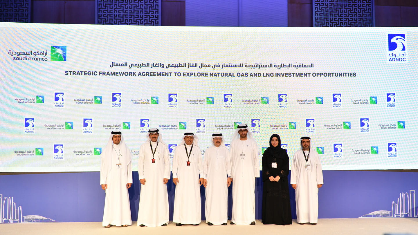 Saudi Aramco and ADNOC sign framework agreement on strategic natural gas and LNG cooperation ...